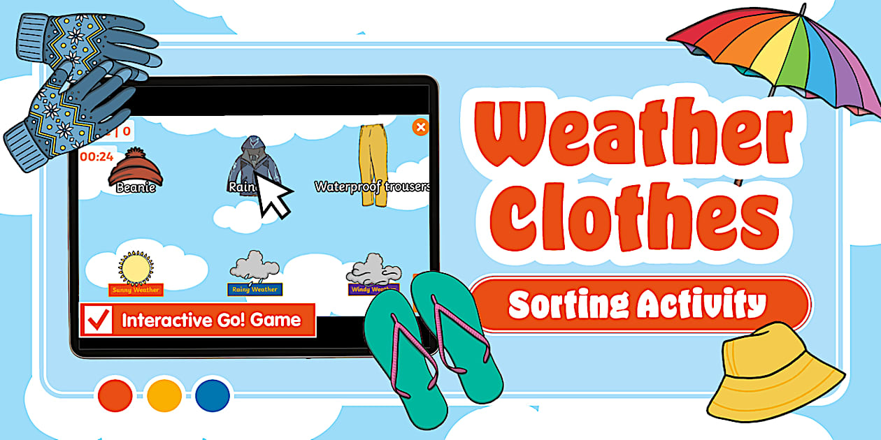 Weather Clothes Sorting Activity
