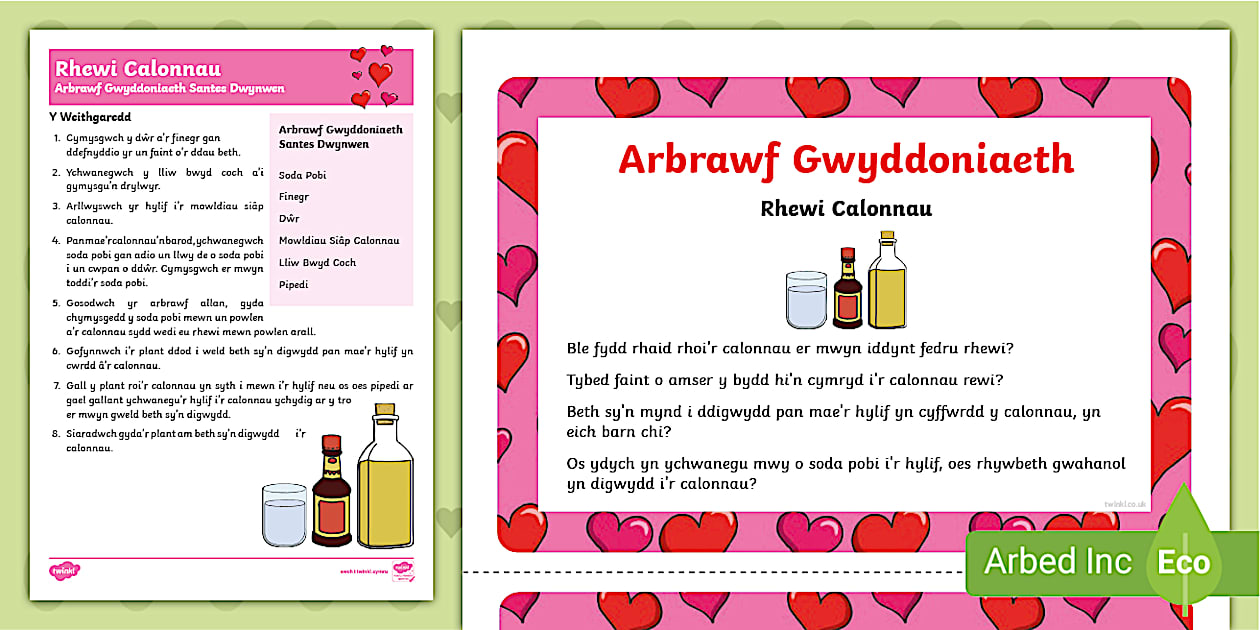 Arbrawf Gwyddoniaeth Santes Dwynwen - Rhewi Calonnau