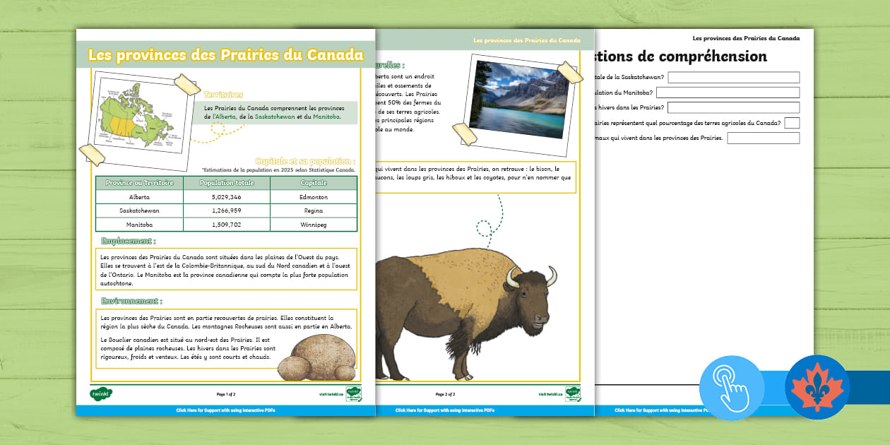 French Reading on Prairie Provinces