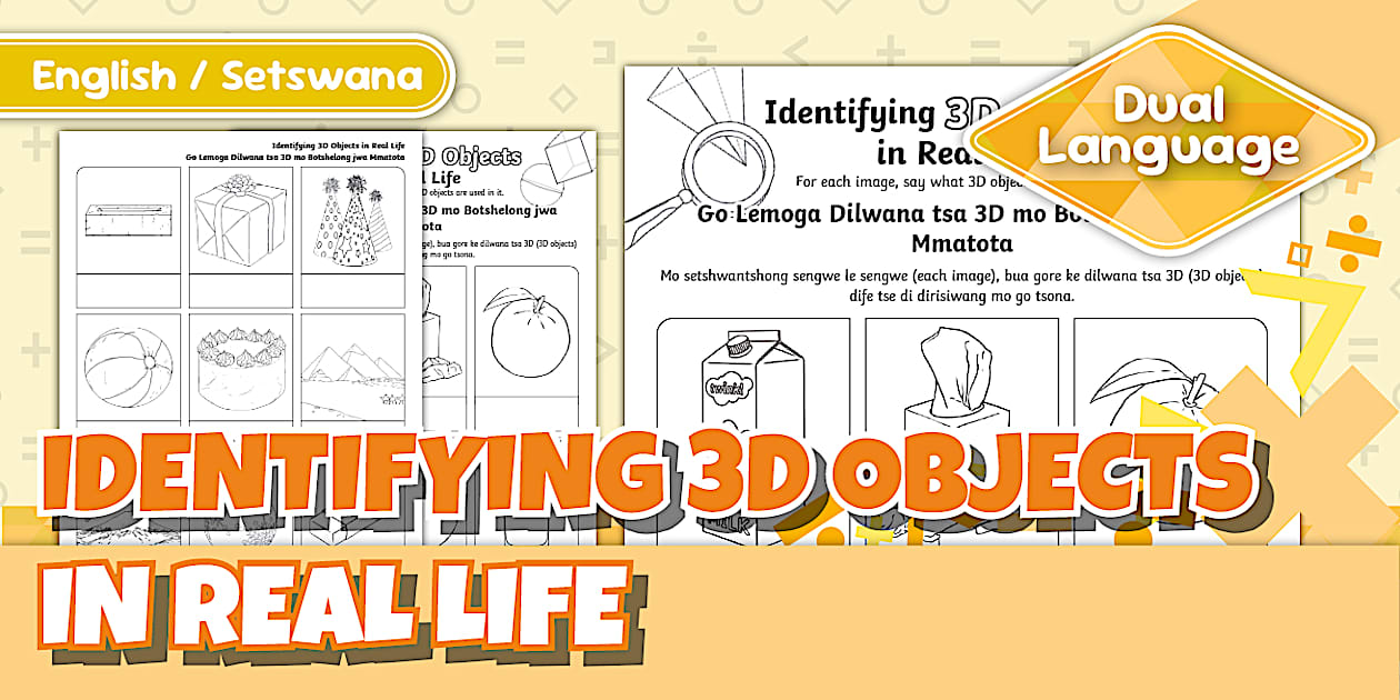 Grade 7 Maths - Term 3 - Identifying 3-D Objects in Real-Life Activity ...