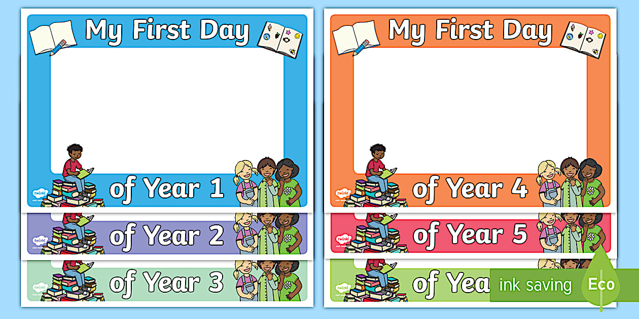 My First Day of School Display Posters (teacher made)