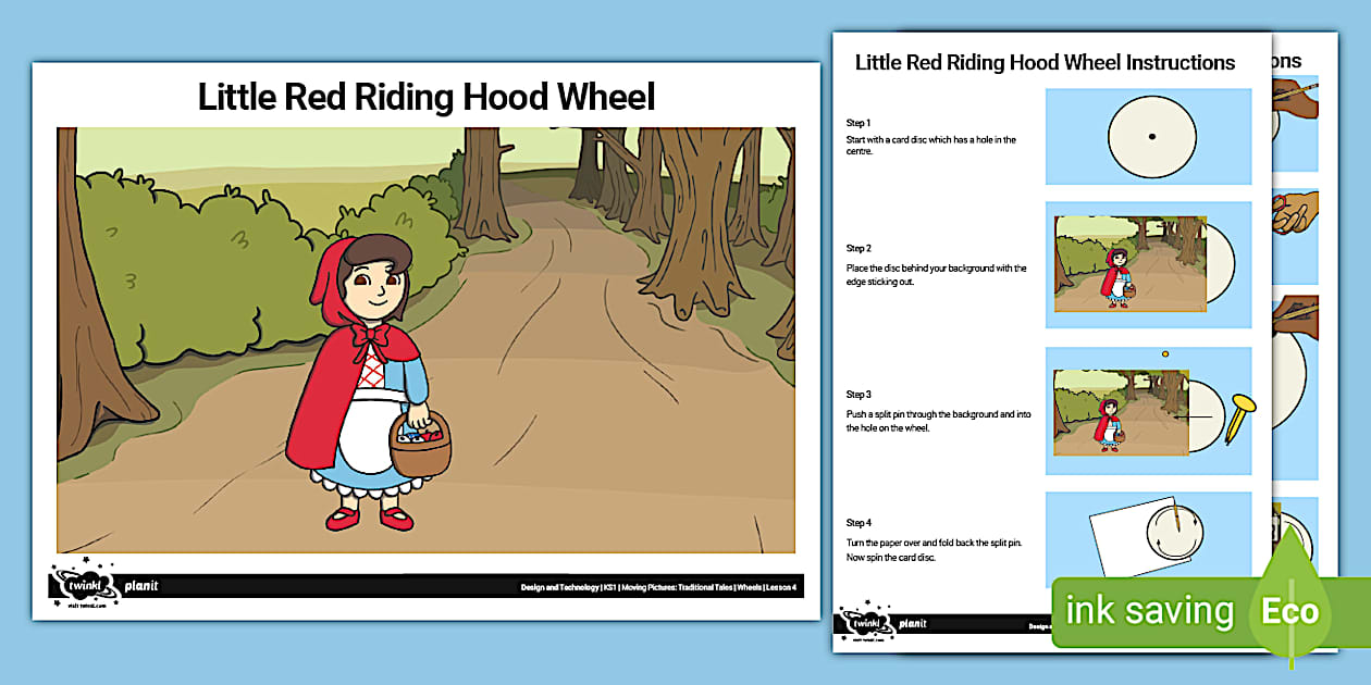 Worksheet / Worksheet Little Red Riding Hood Wheel - Twinkl