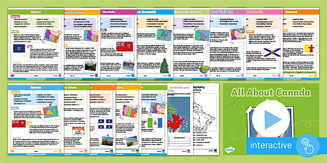 Canadian Provinces and Territories Activities Pack - Twinkl