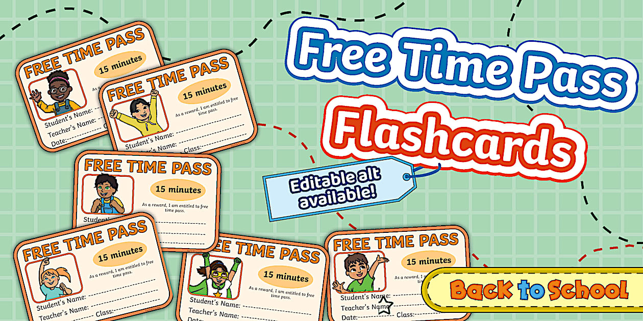 Free Time Pass Flashcards