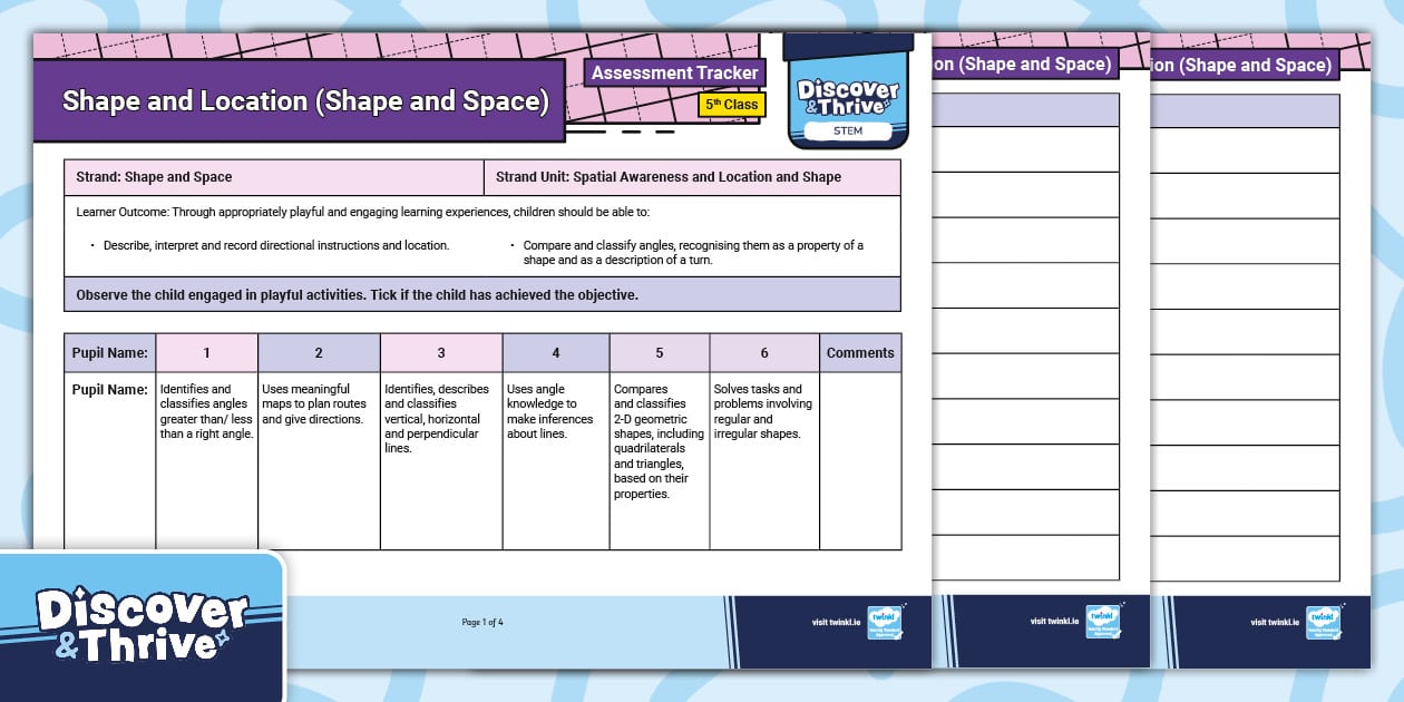 Shape and Location Assessment Tracker (l'enseignant a fait)
