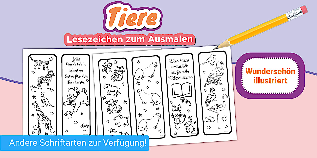 Lesezeichen Grundschule Zum Ausdrucken