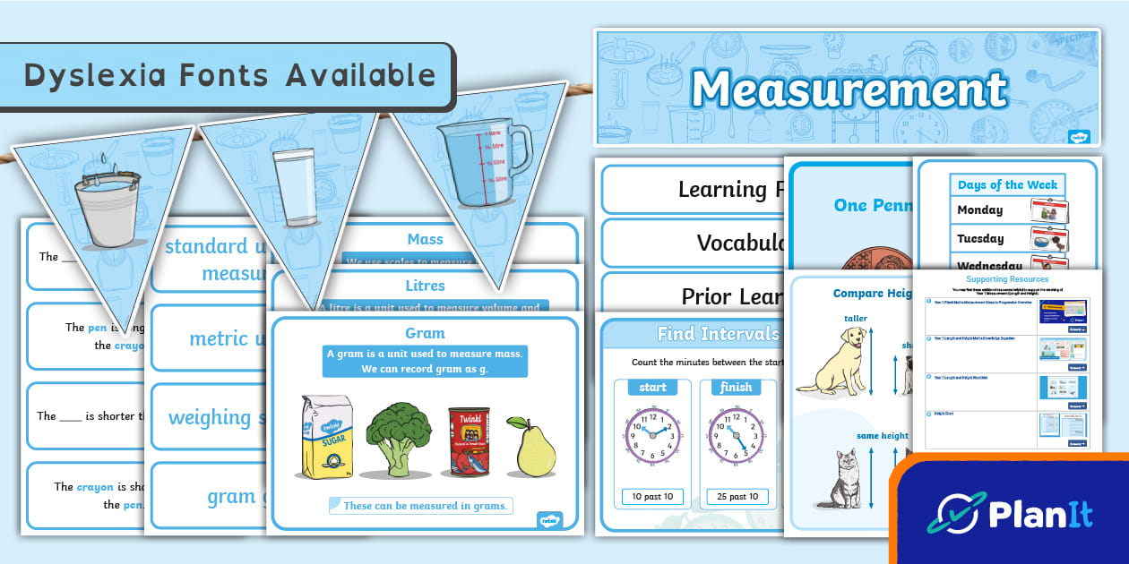 KS1 Measurement Working Wall Display Pack - Twinkl