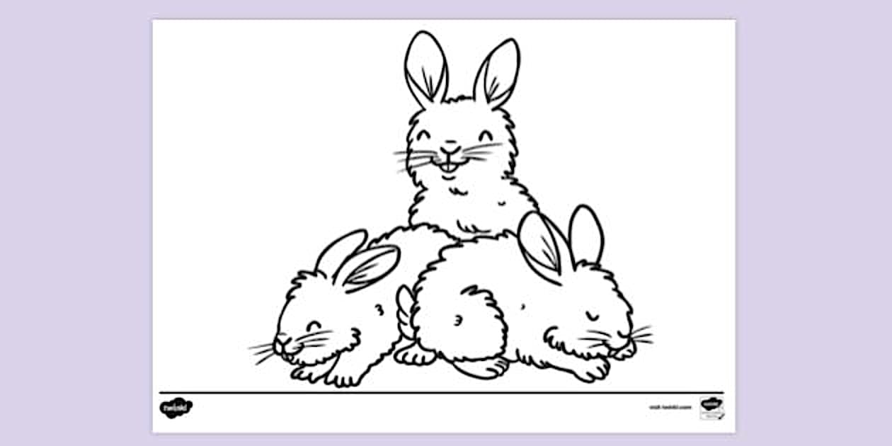 Baby Animals Colouring In Page - Parents - Colouring