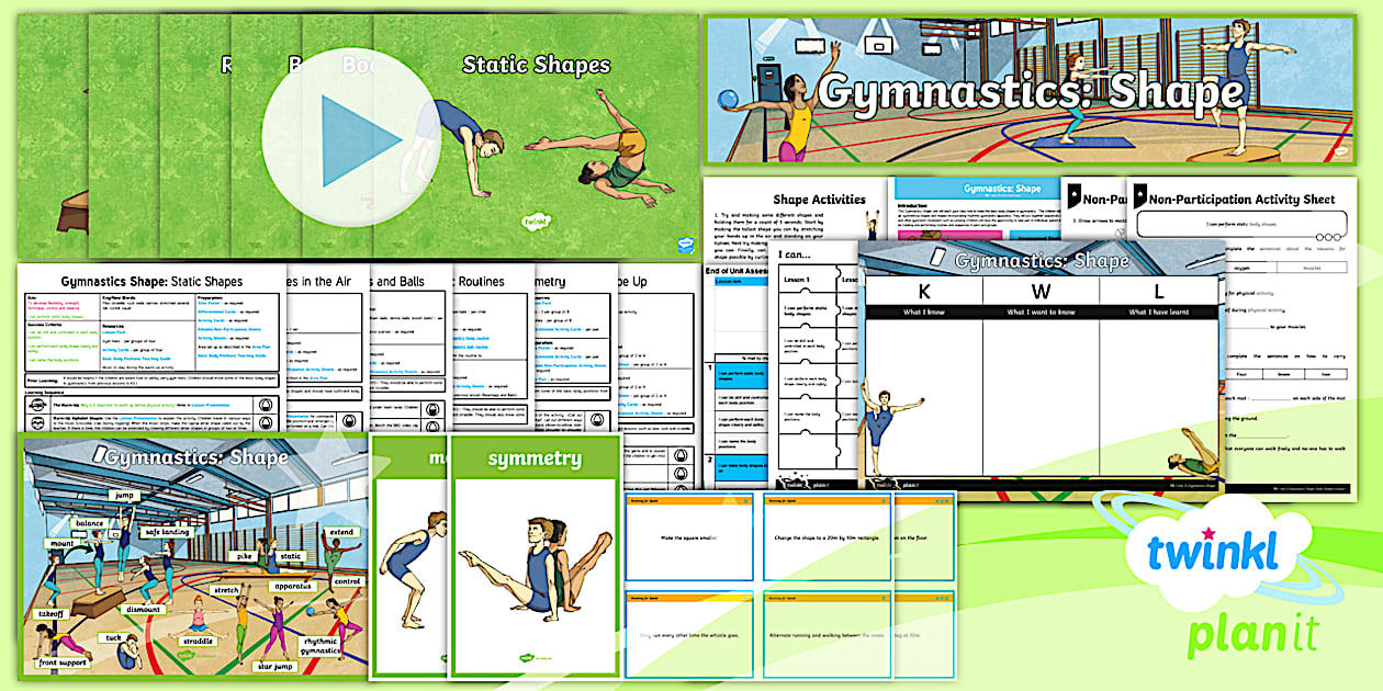 PE: Gymnastics: Shape Year 3 Unit Pack (teacher made)
