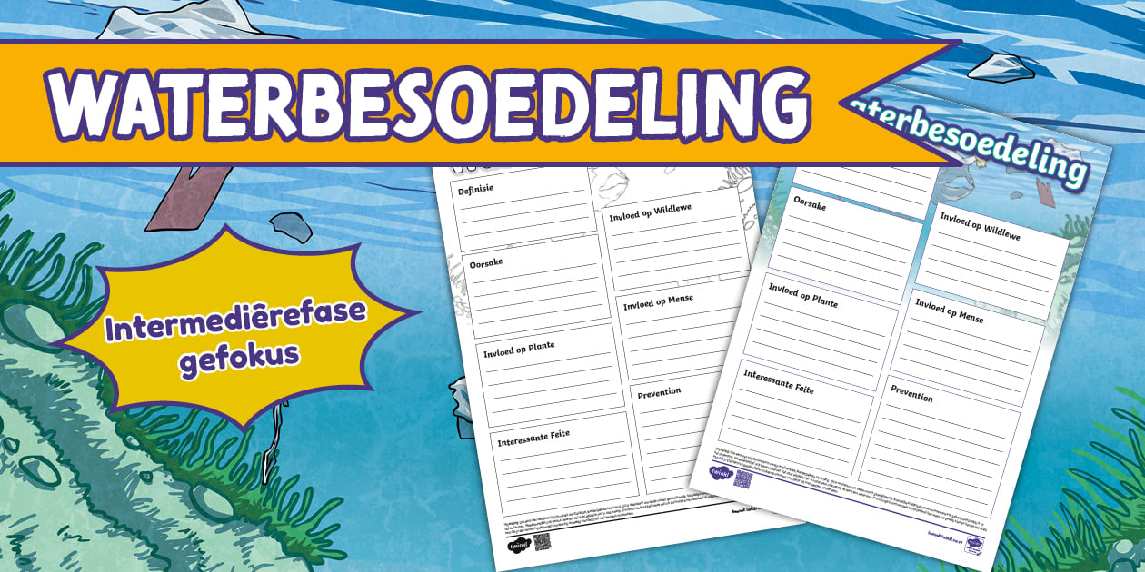 Intermediêrefase Natuurwetenskappe - Waterbesoedeling - Feitelêer Templaat
