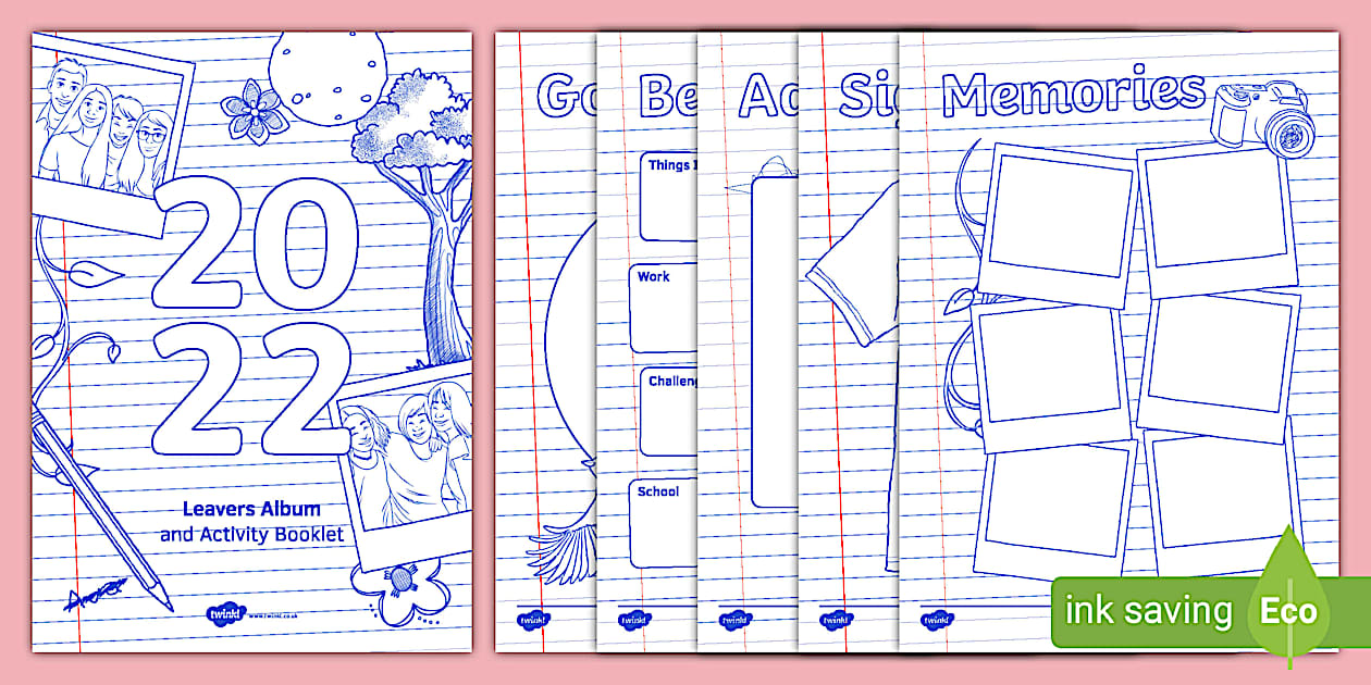 Editable Secondary to College Leavers Album Activity Booklet