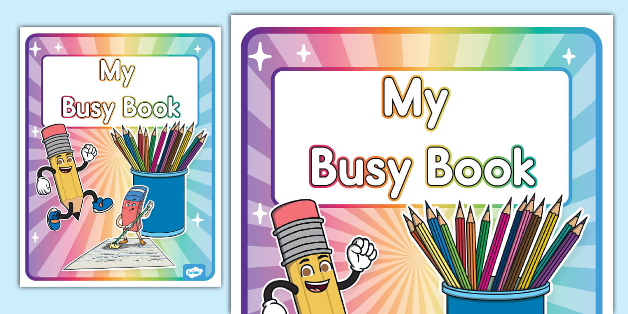 My Busy Book Title Page (teacher made) - Twinkl