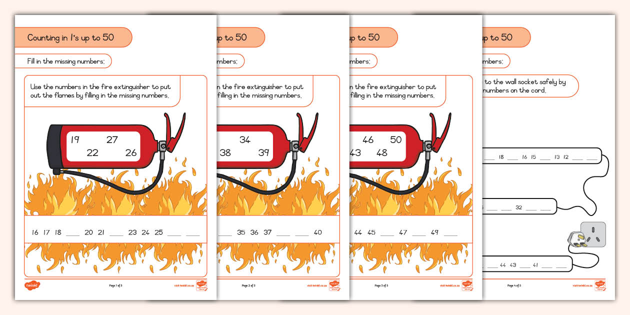 Grade 1 Maths: Number Patterns: 1's to 50 - Twinkl