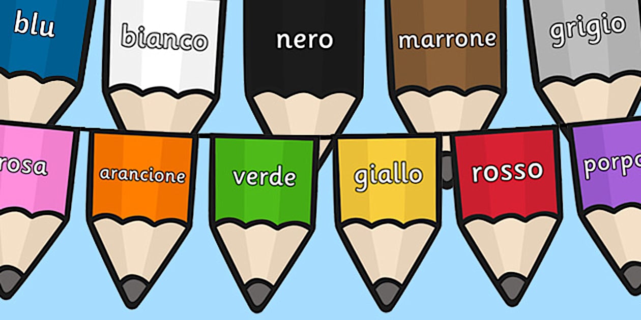 Italian Colours Display Bunting | Languages | Twinkl