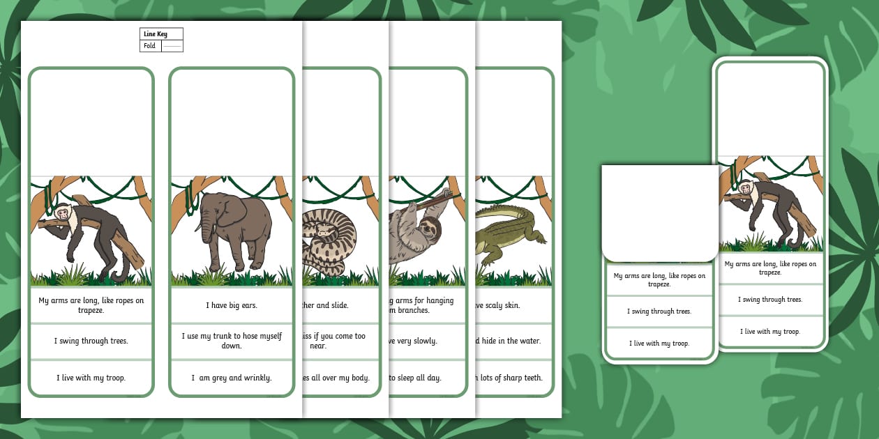 What Am I? Guess the Jungle Animal Game (teacher made)
