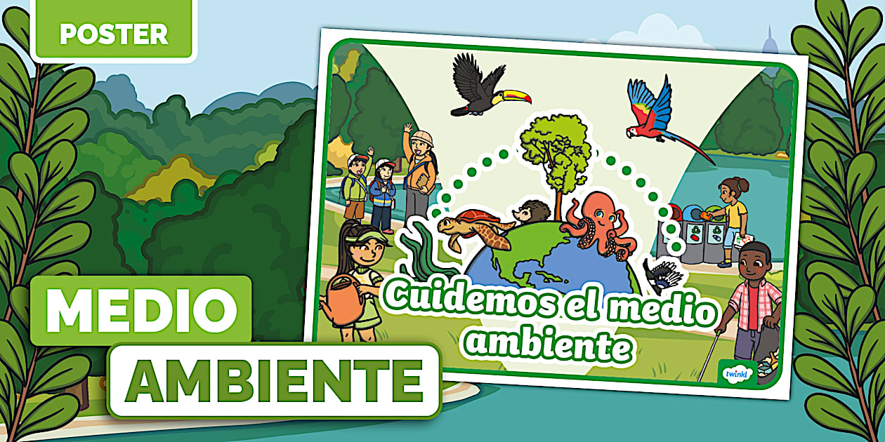 Cartel del Medio Ambiente para niños | Recursos Educativos