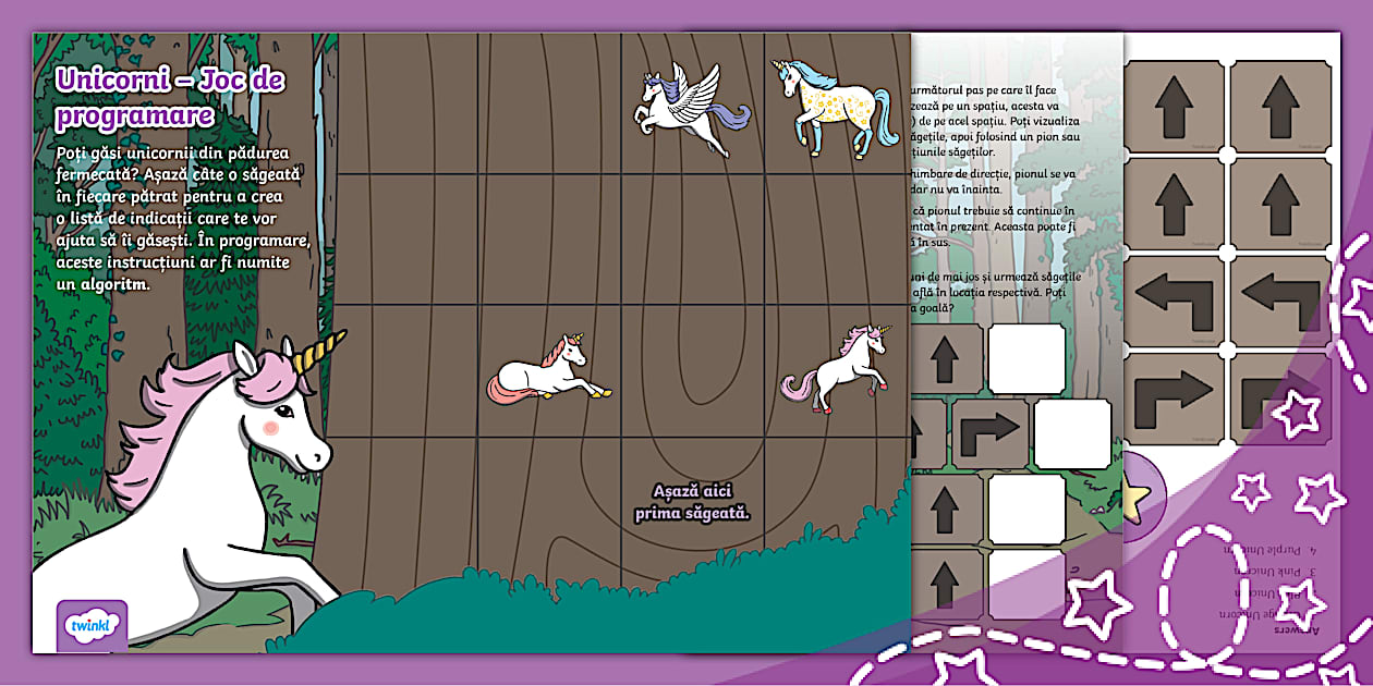 Unicorni – Joc de programare offline pentru copii - Twinkl