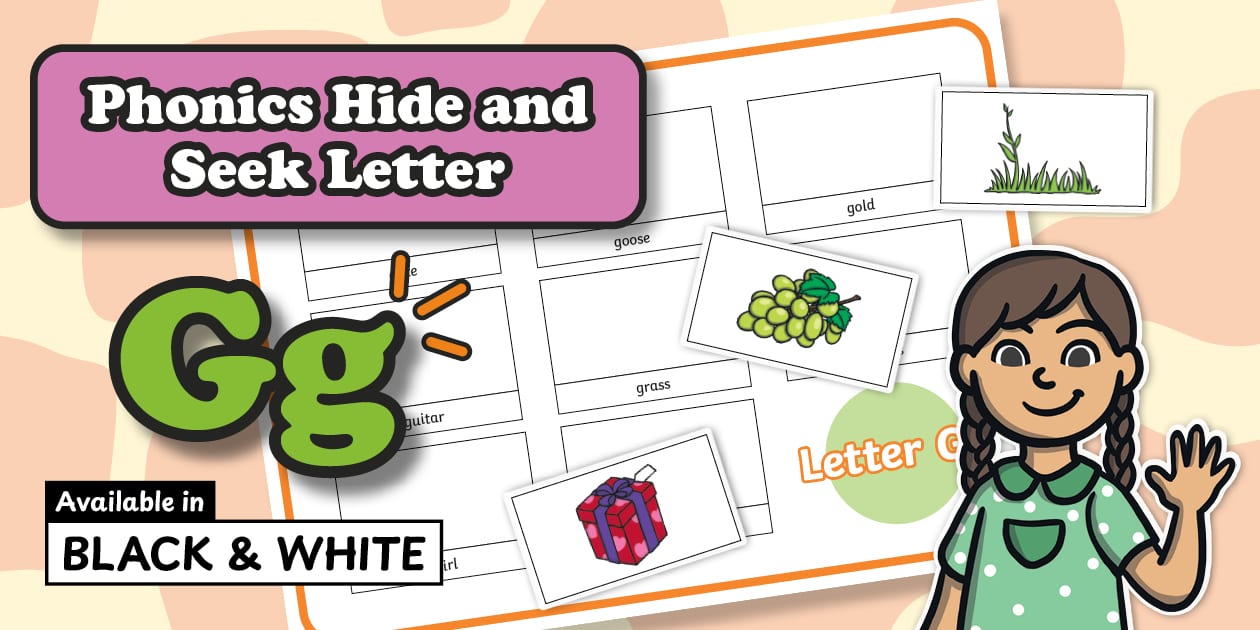 Phonics Hide & Seek Activity Sheet
