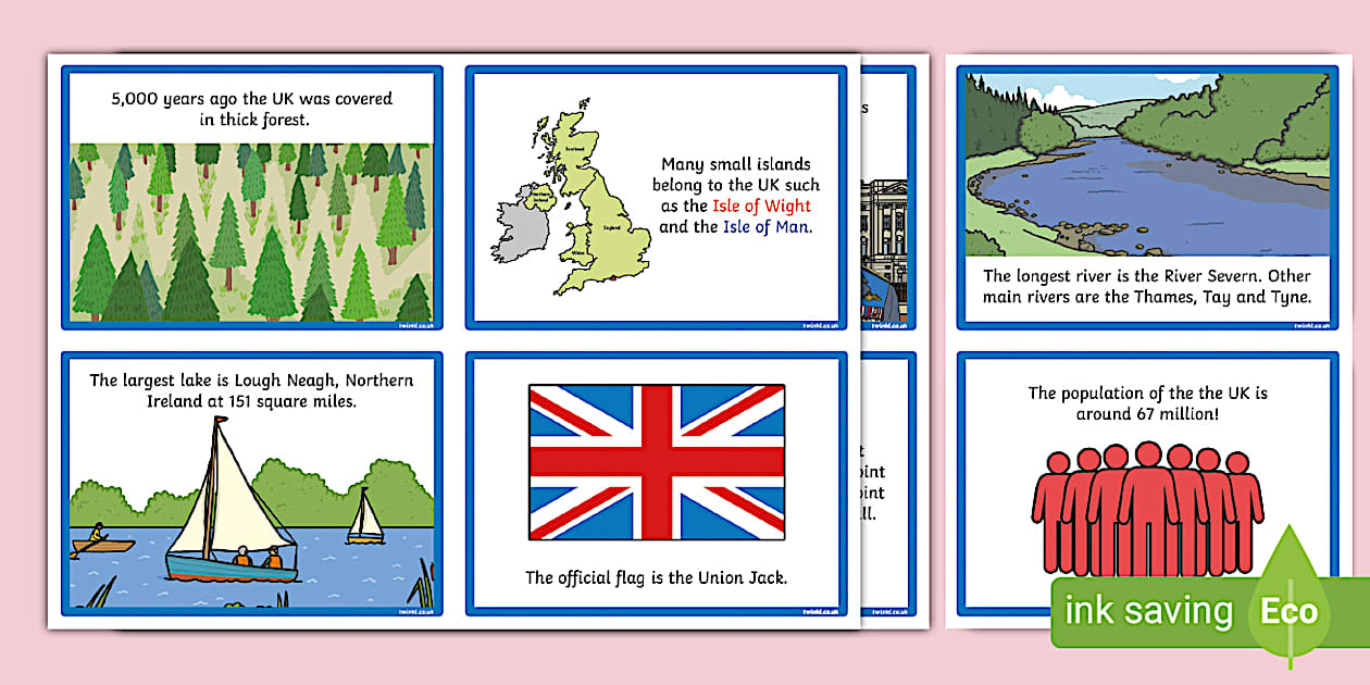 Our Country the UK Fact Cards (teacher made) - Twinkl