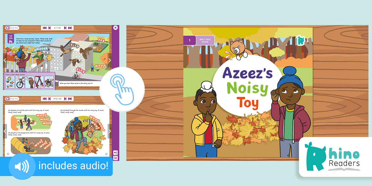 Level 1 Unit 1 Reading Scheme Book: Azeez's Noisy Toy