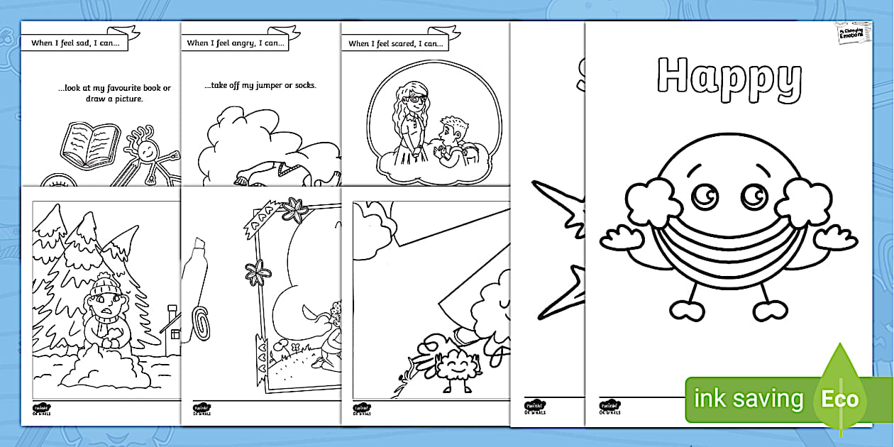 My Changing Emotions - Colouring Pages - Twinkl