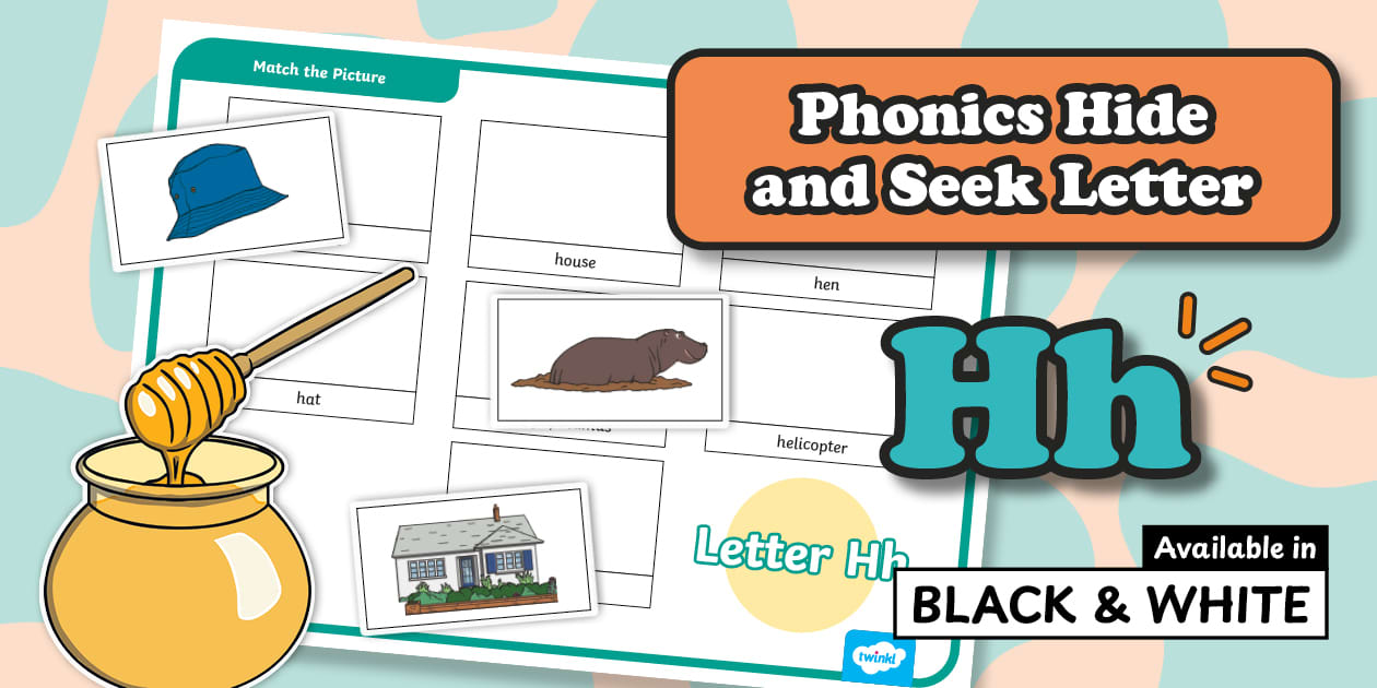 Phonics Hide & Seek Letter Hh Activity Sheet