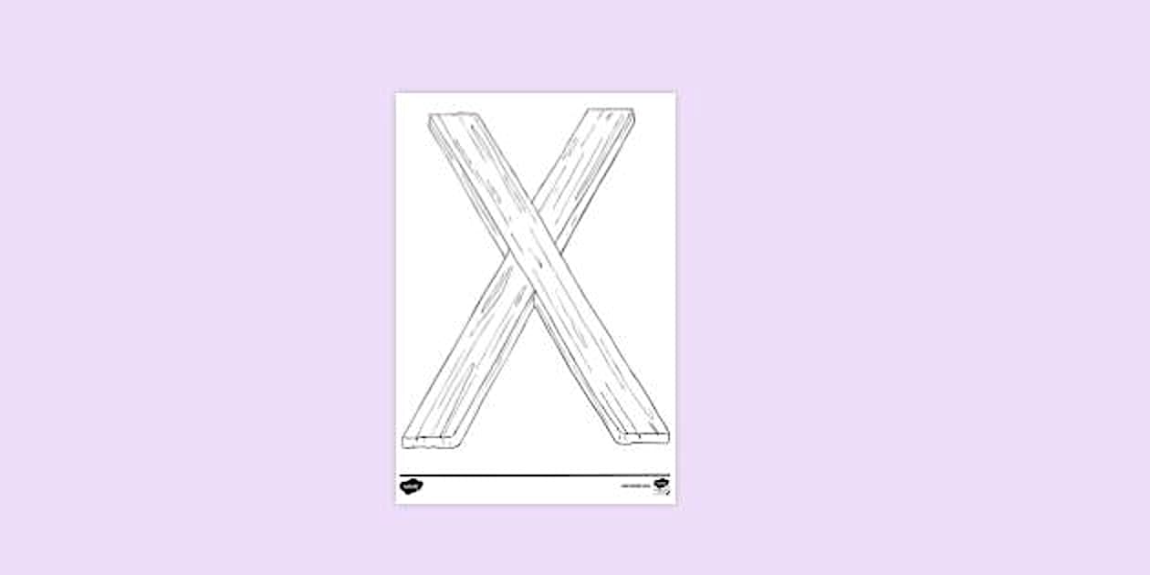 Letter X Colouring Page | Colouring Sheets | Twinkl - Twinkl