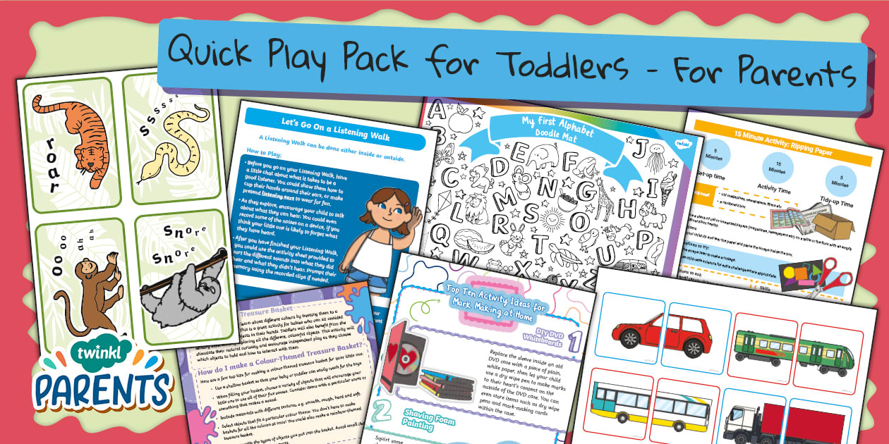 Quick Play Pack for Toddlers – For Parents
