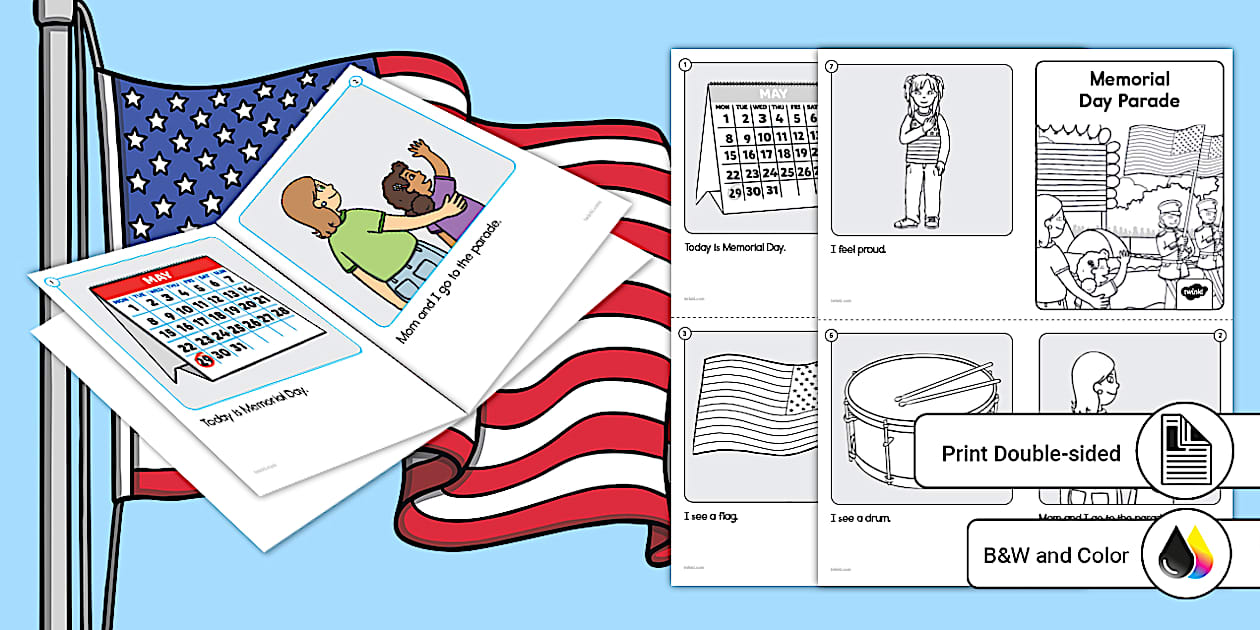 Memorial Day Emergent Reader (Teacher-Made) - Twinkl