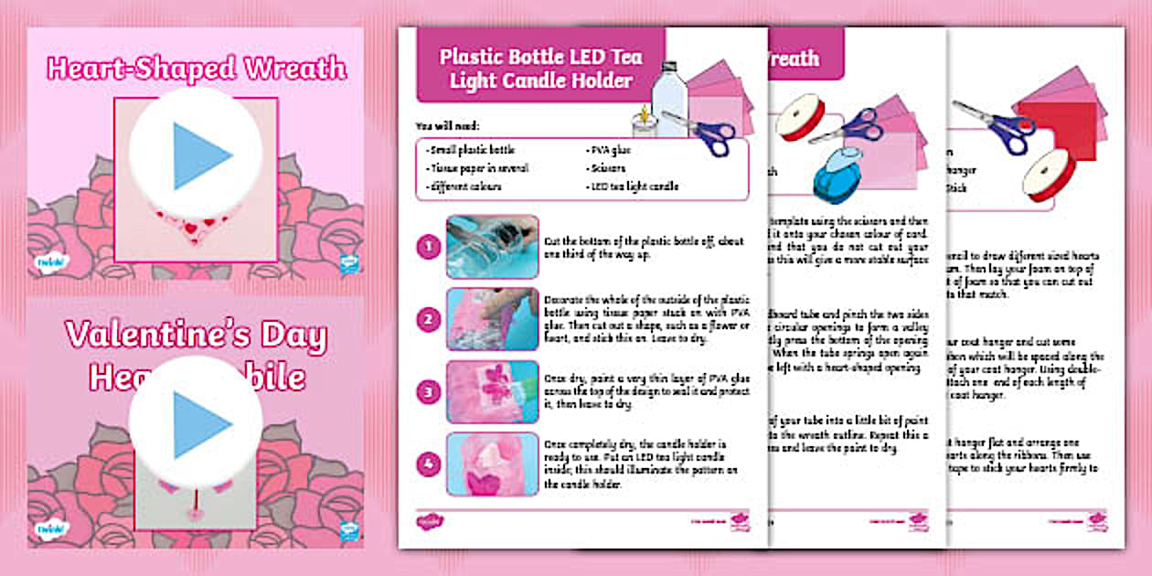 Valentine Crafts for the Classroom Pack - Primary Resource