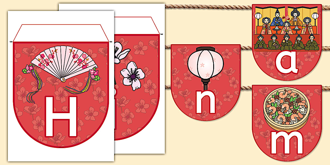 Hinamatsuri Display Bunting (teacher made) - Twinkl