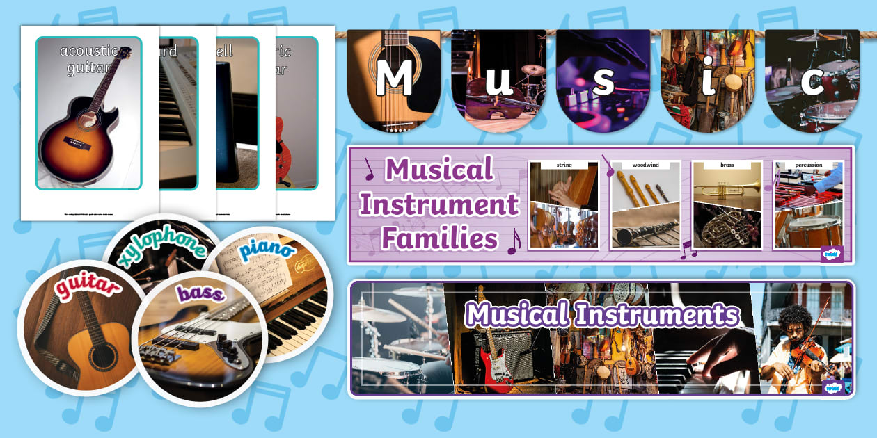 👉 Musical Instruments Photo Display Pack (teacher made)