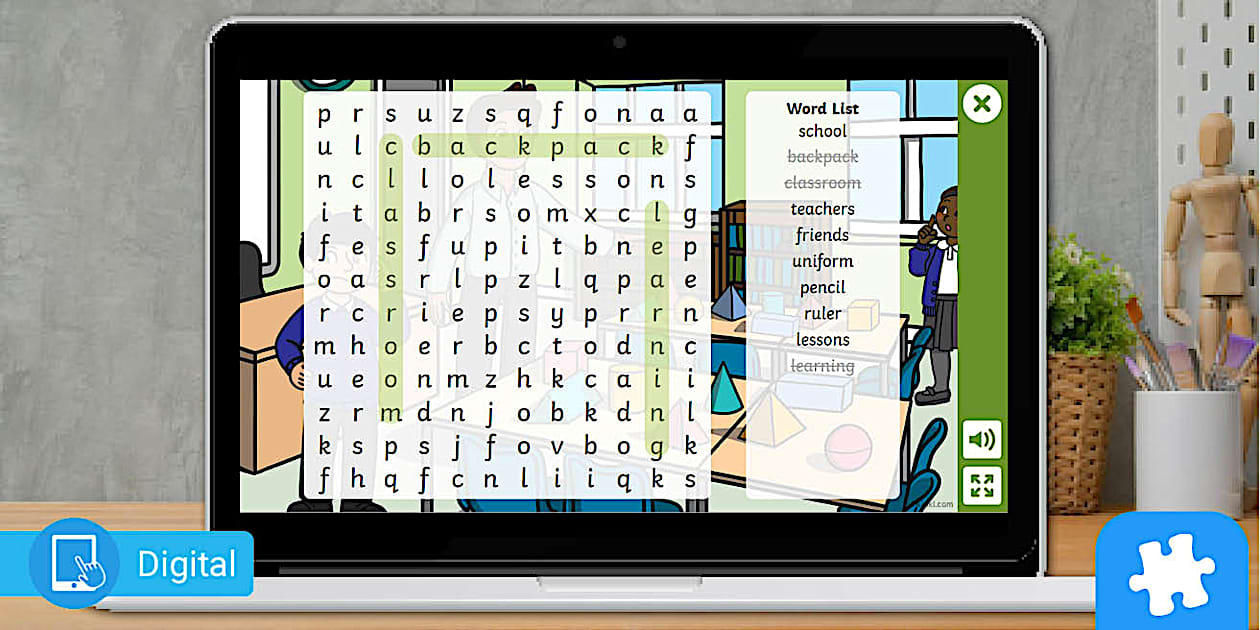 Back to School Themed Word Search | Twinkl Go! - Twinkl