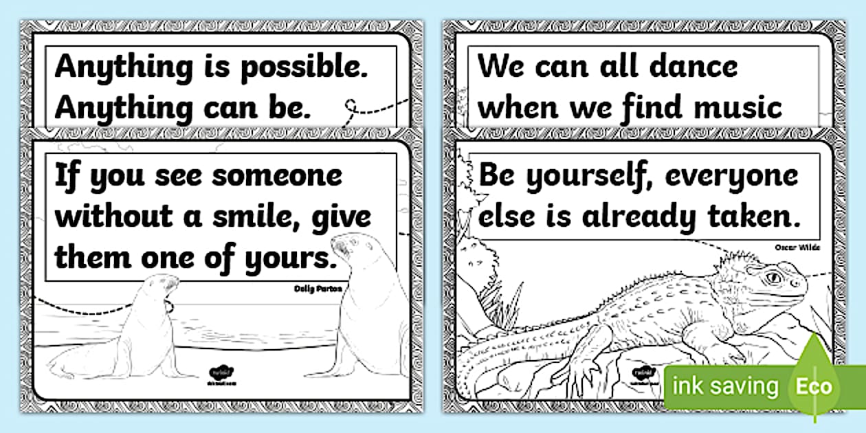 Wellbeing Inserts Quotes (teacher made) - Twinkl