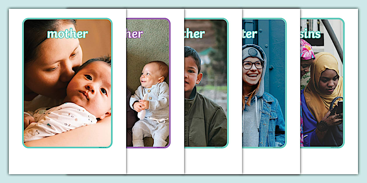 Family Members Display Photos