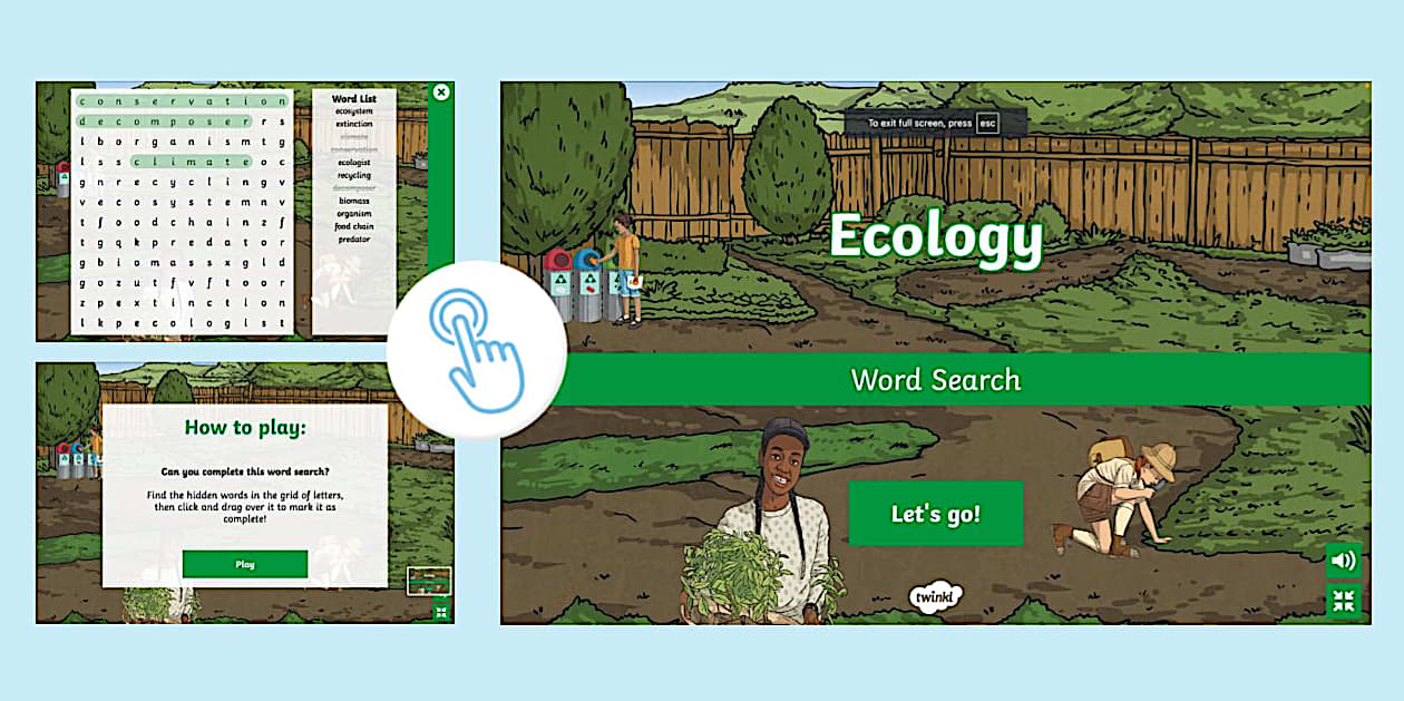 Ecology Interactive Word Search