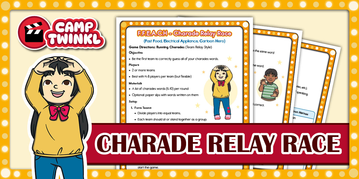Primary Charade Relay Race