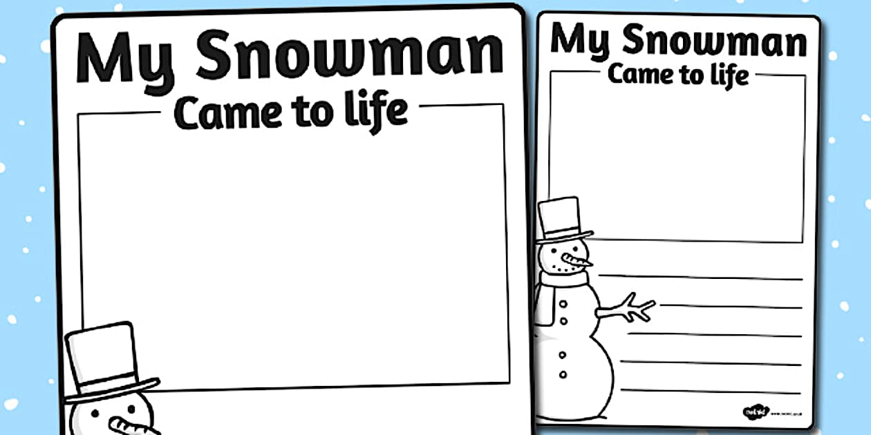 If My Snowman Came to Life Writing Frame (teacher made)