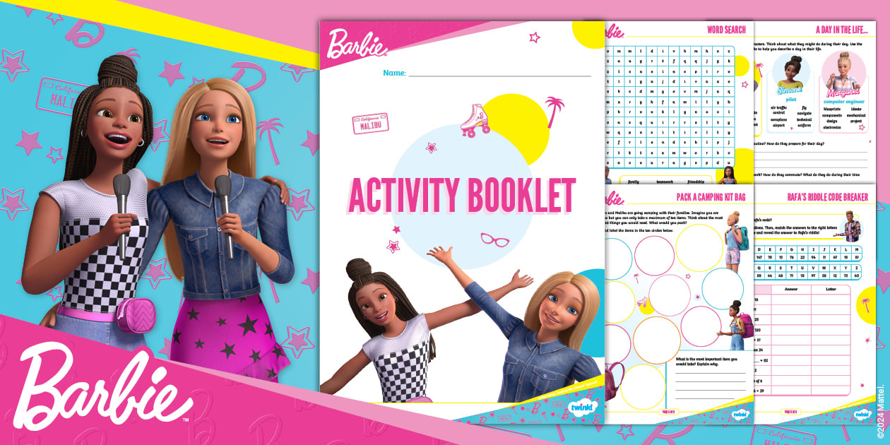 Printable Barbie Activities | Barbie: Activity Booklet
