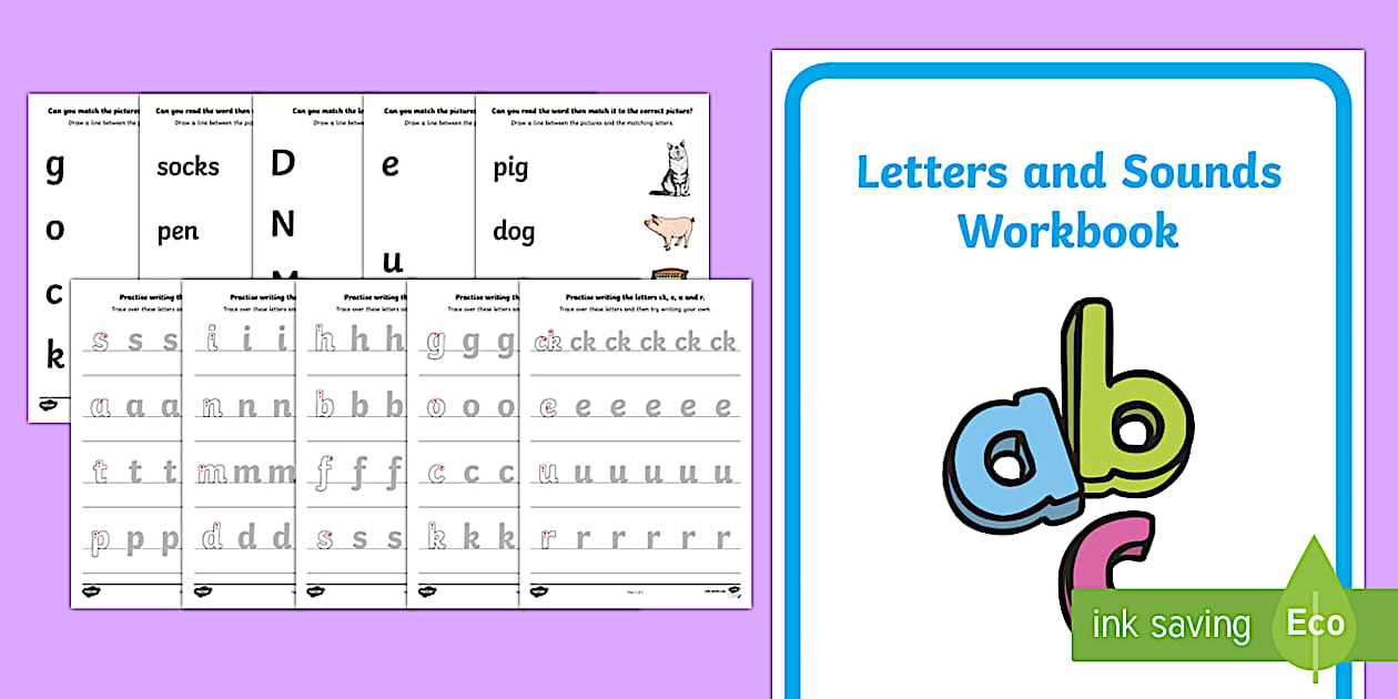 Letters and Sounds Phase 2 Workbook Pack