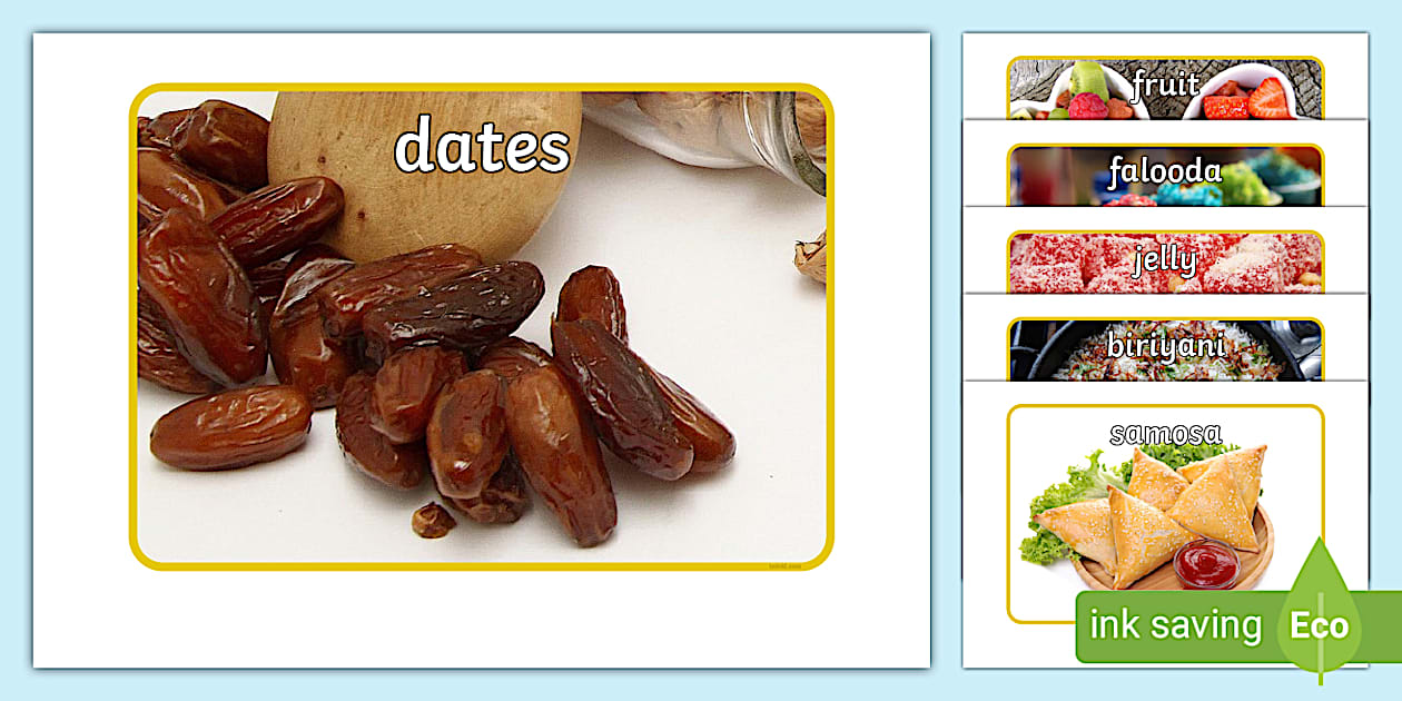 Ramadan Food Traditions Display Images - Twinkl - KS1 - RE