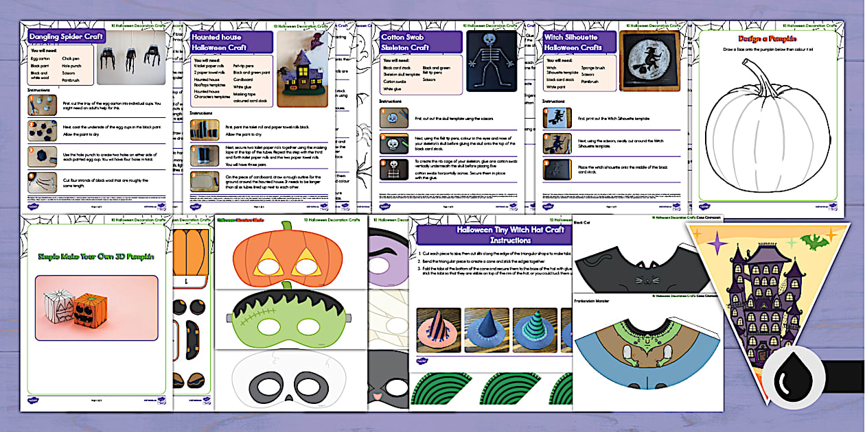 10 Halloween Decoration Crafts (Teacher-Made) - Twinkl