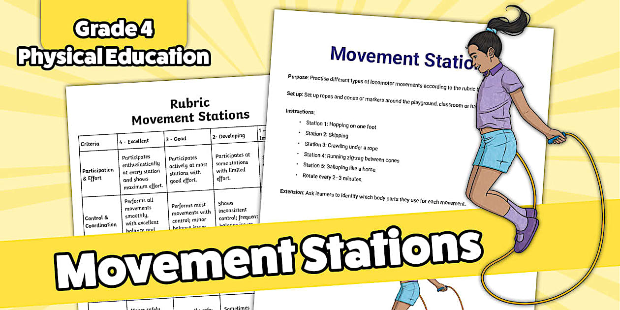 Gr4 Physical Education–Term 1–Movement Stations-Instructions