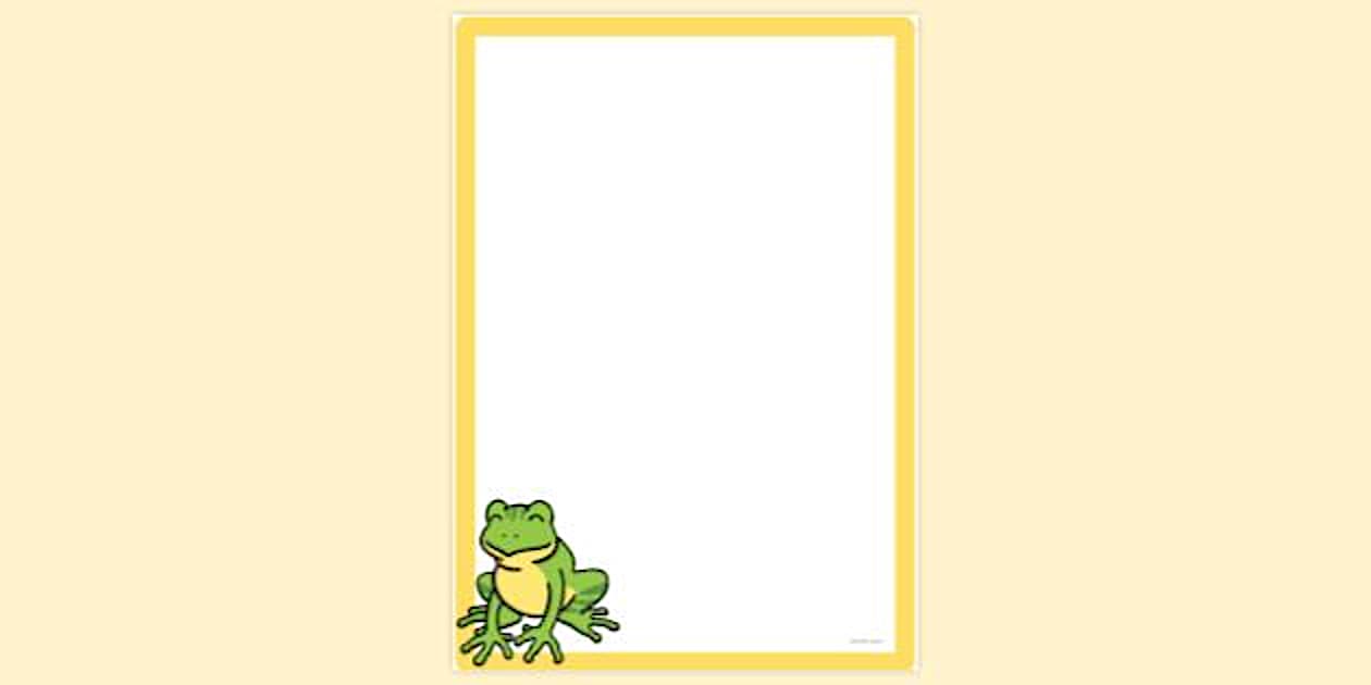 Frog Page Border | Page Borders | Twinkl (teacher made)