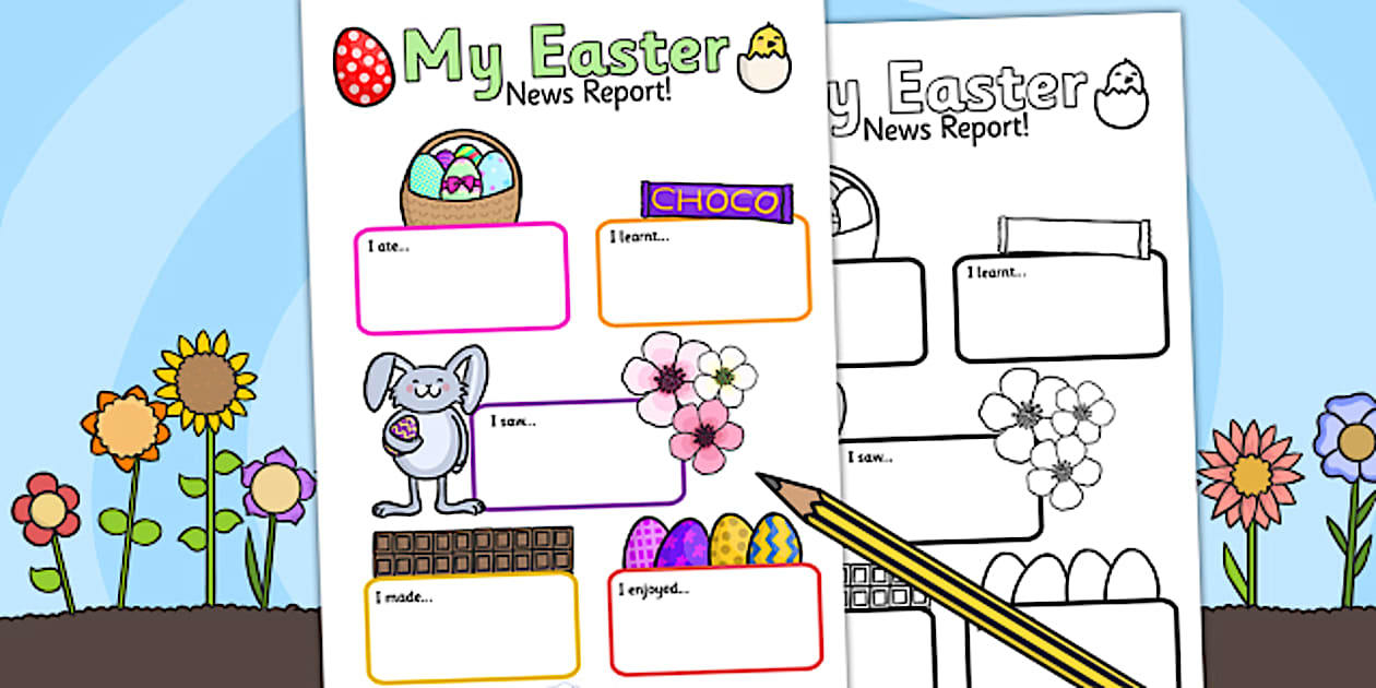 Easter Event Writing Report (teacher made) - Twinkl