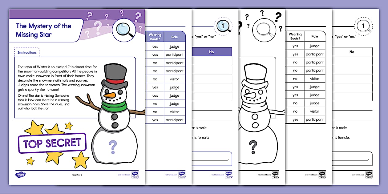 Kindergarten Missing Star Math Project | Twinkl USA - Twinkl