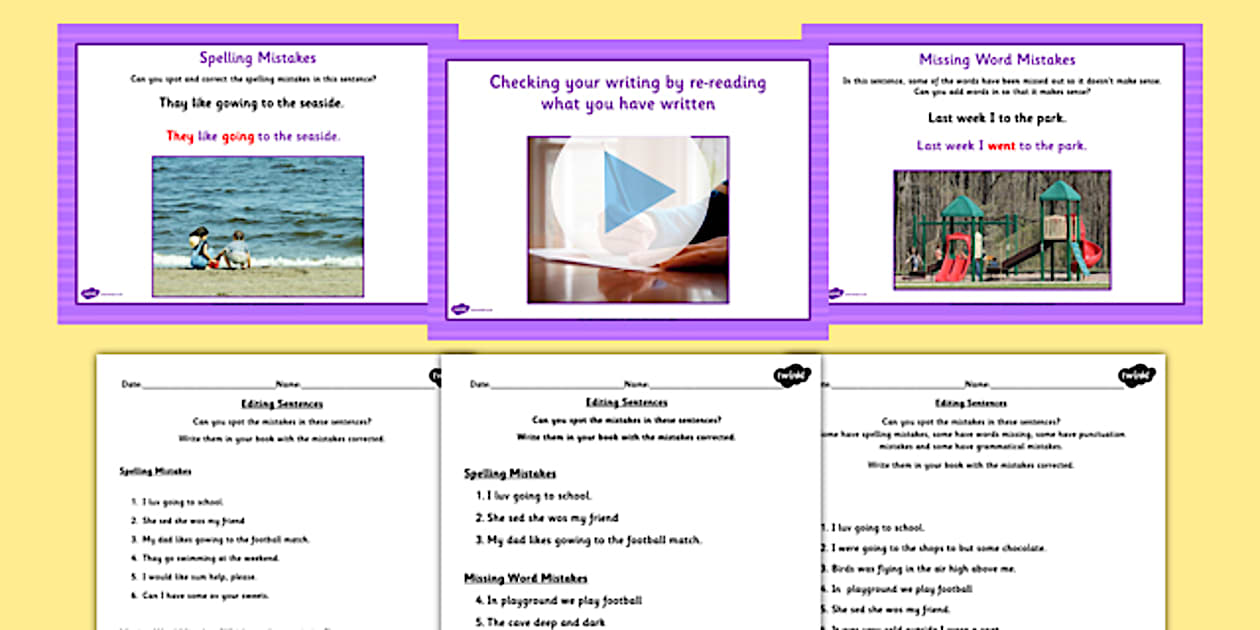 Editing and Improving Writing - KS2 - Teaching Pack - Twinkl