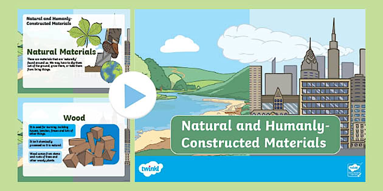Man-Made and Natural Resources PPT - Primary Science