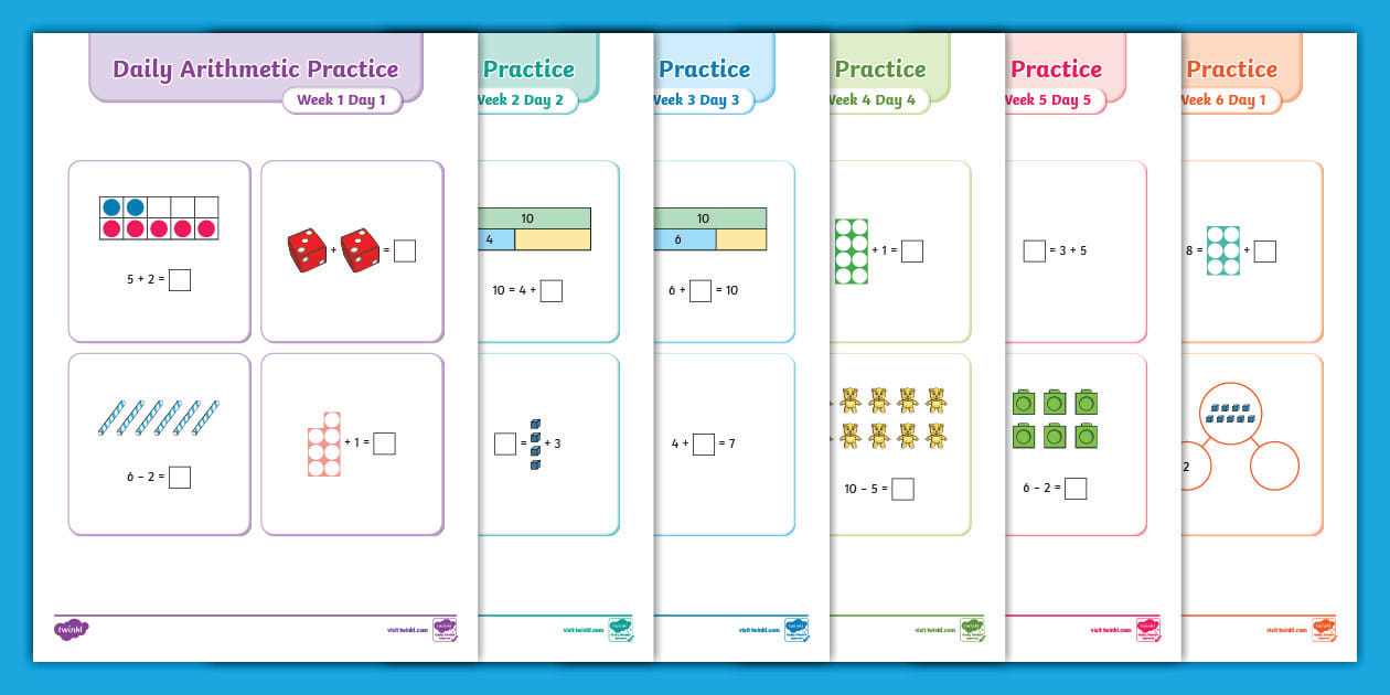 👉 Year 1 Autumn 2 Daily Arithmetic Practice Pack - Twinkl
