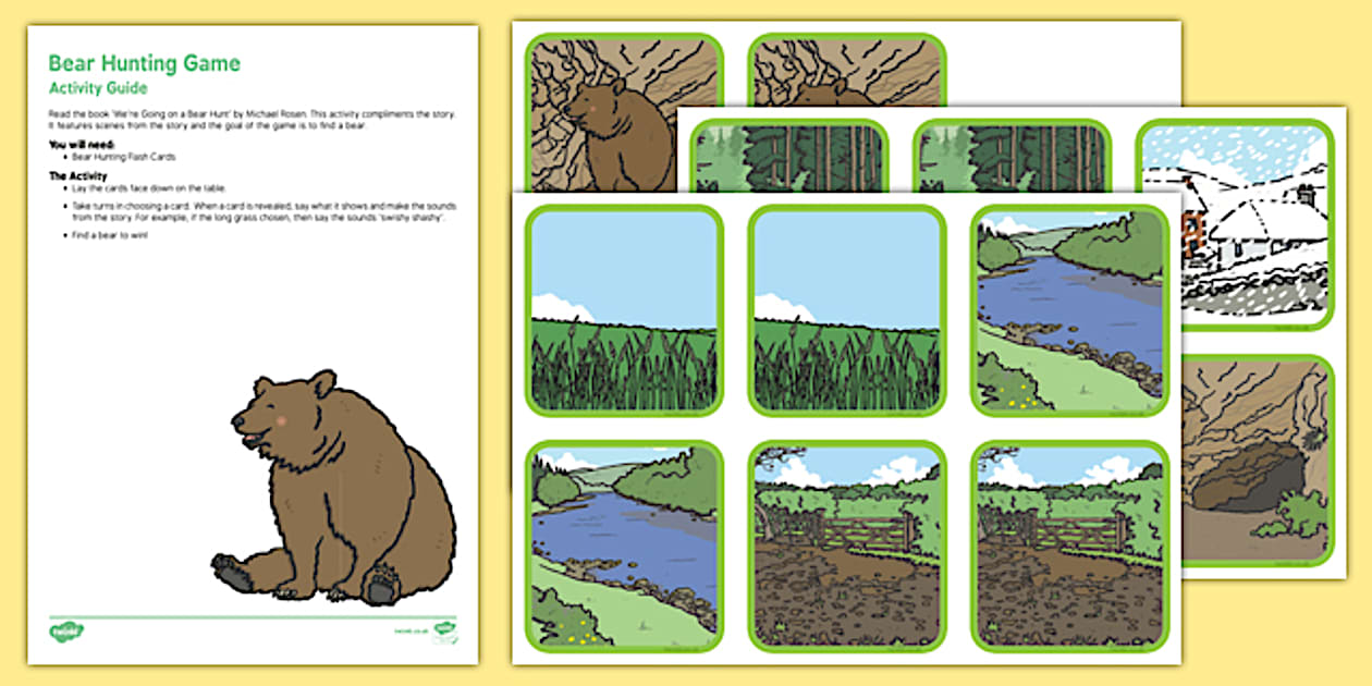 Bear Hunting Game Busy Bag Resource Pack for Parents